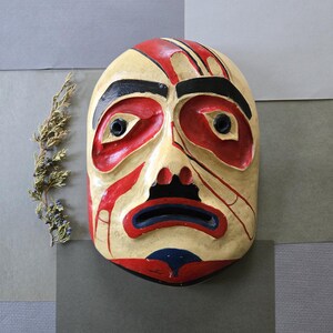 West Coast Wooden Mask, Native Artifacts - Etsy