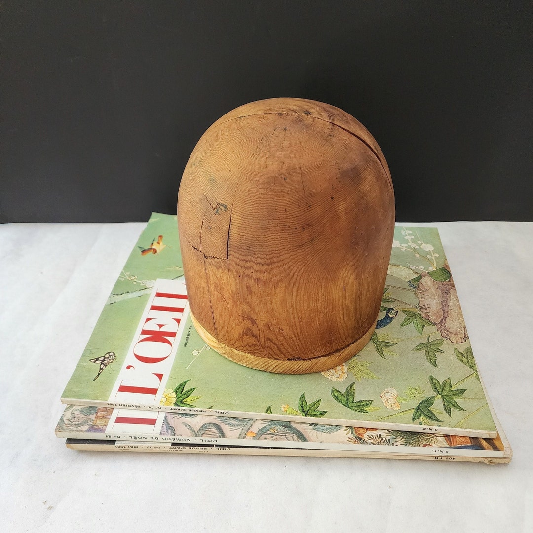 Wooden Hat Mould. Milliner's Form. Mid- 20th Century Millinery - Etsy