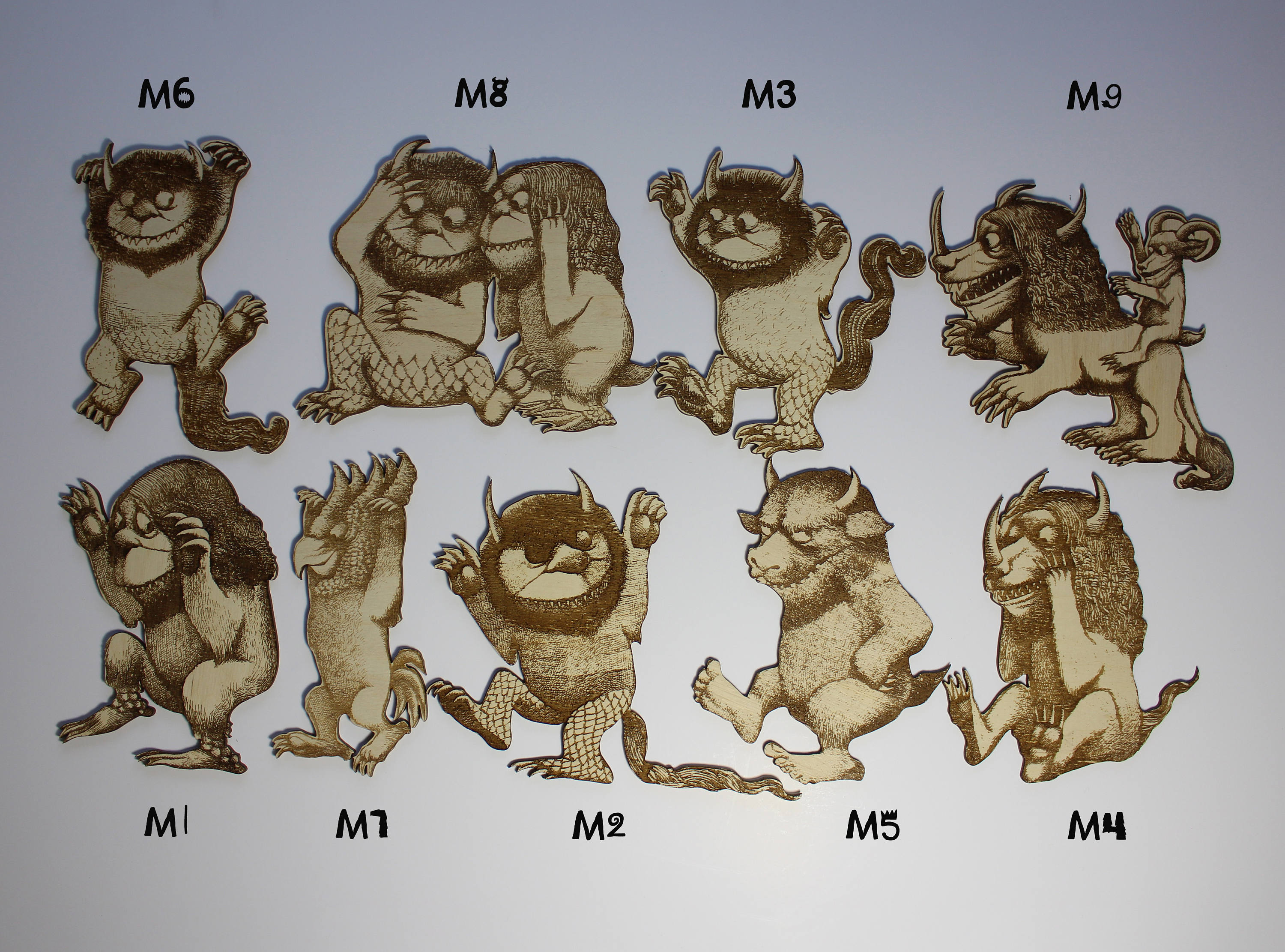 Where The Wild Things Are Monsters Max and Monster Shapes | Etsy