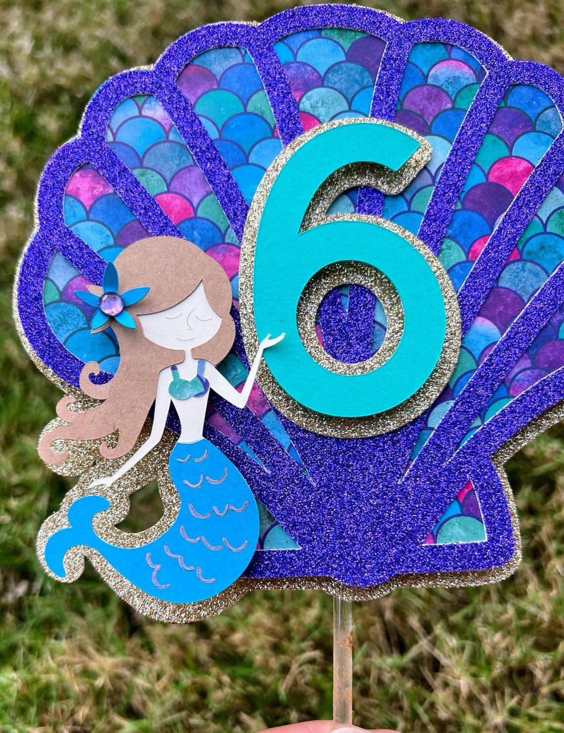 Mermaid Cake Topper | Etsy