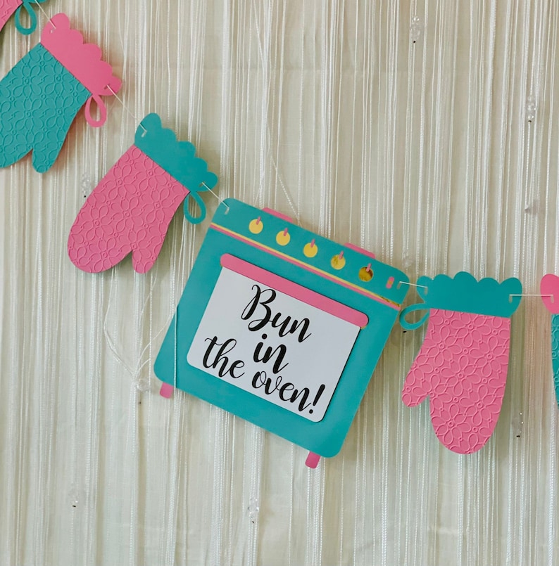 Bun in the Oven Baby Shower Banner - Etsy