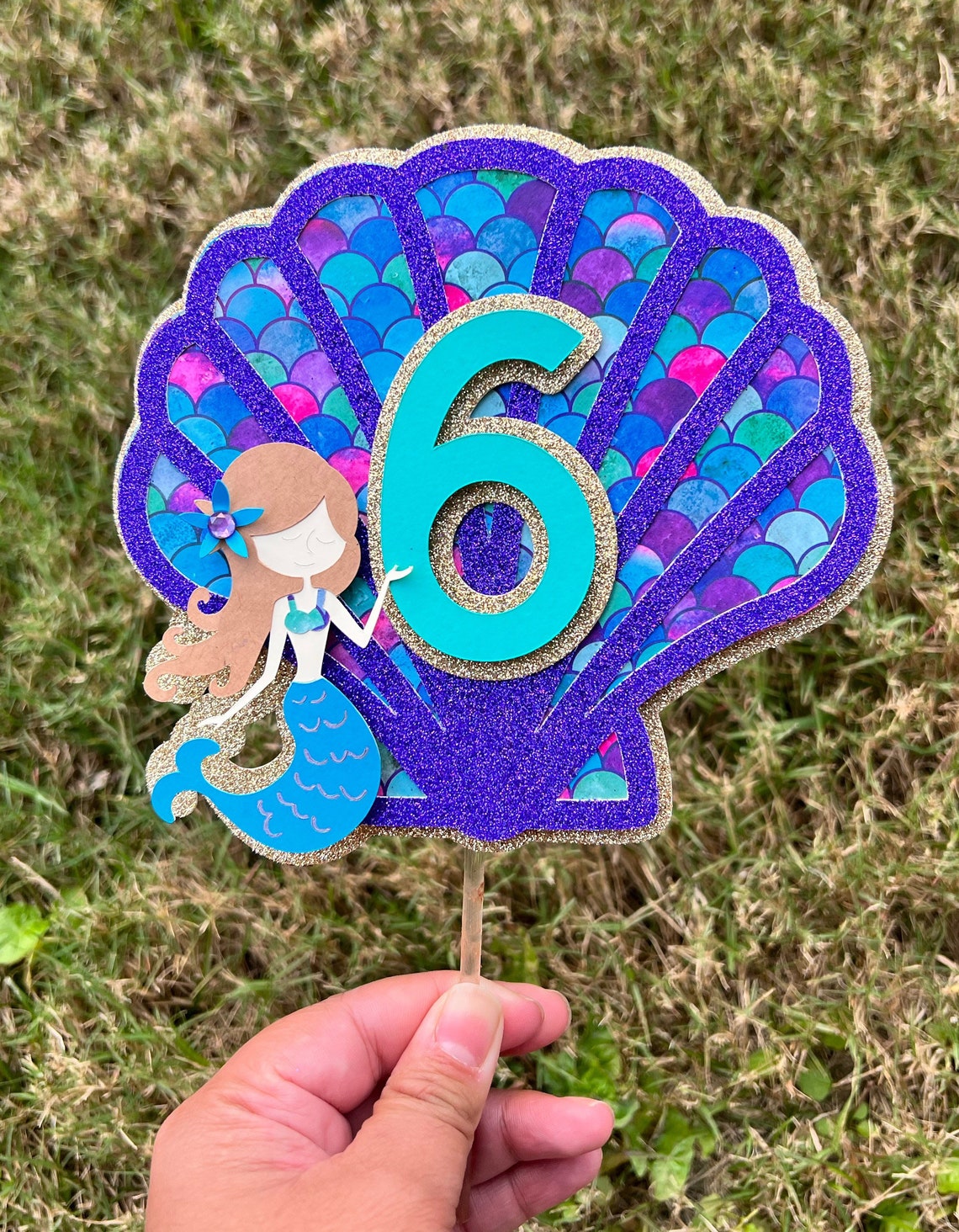 Mermaid Cake Topper | Etsy