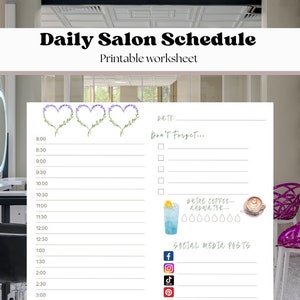 Daily Salon Scheduler - Etsy