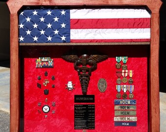 Build Plans for a Military Rank Shadow Box With Free Template - Etsy