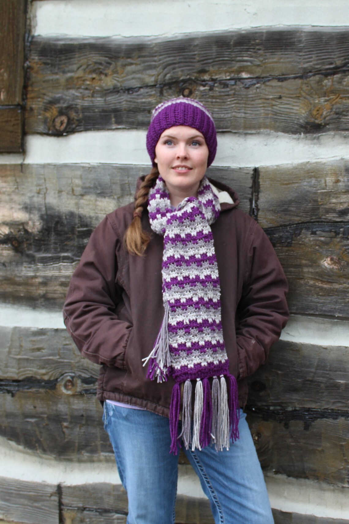 Crochet Hat and Scarf Pattern, Crochet Hat, Crochet Scarf - Etsy