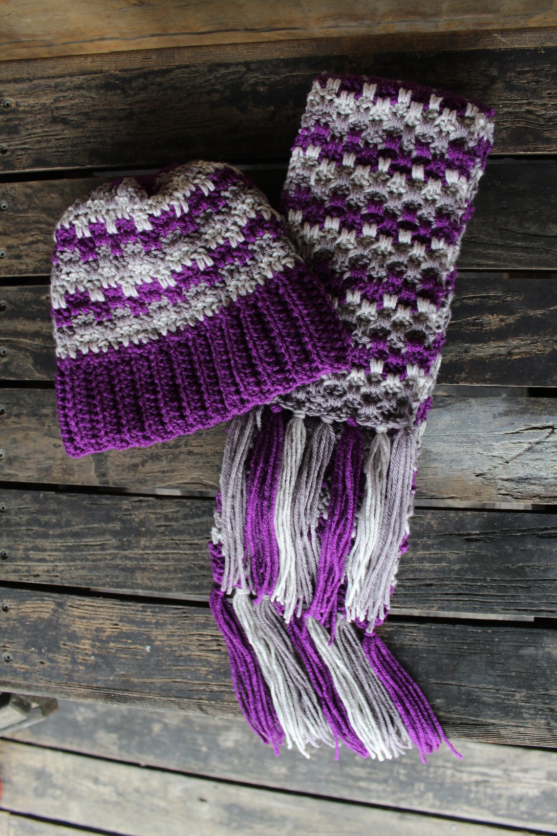 Crochet Hat and Scarf Pattern, Crochet Hat, Crochet Scarf - Etsy