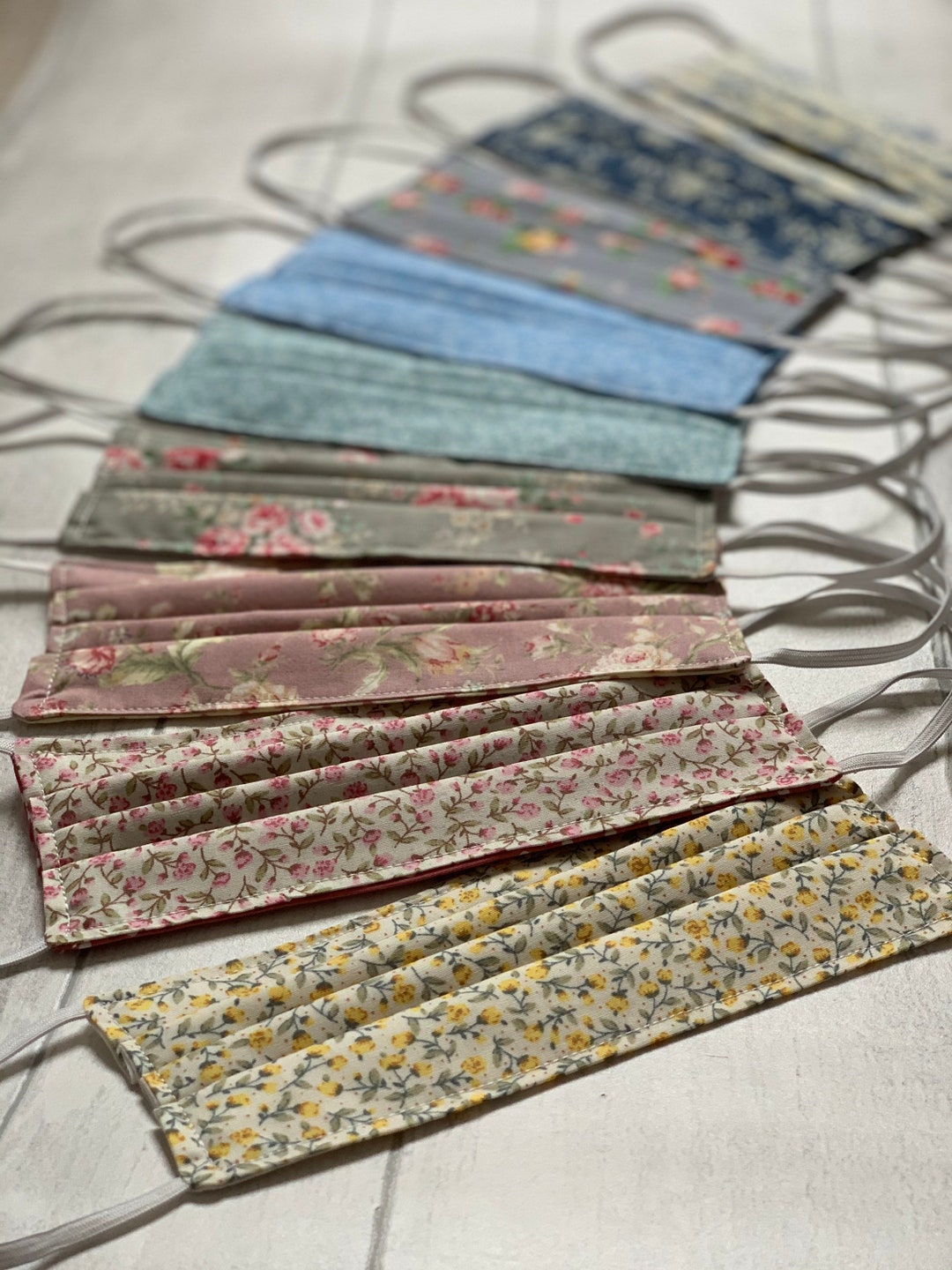 Pretty Fabric Face Masks - Washable and Reusable *ONE SIZE* - Etsy UK