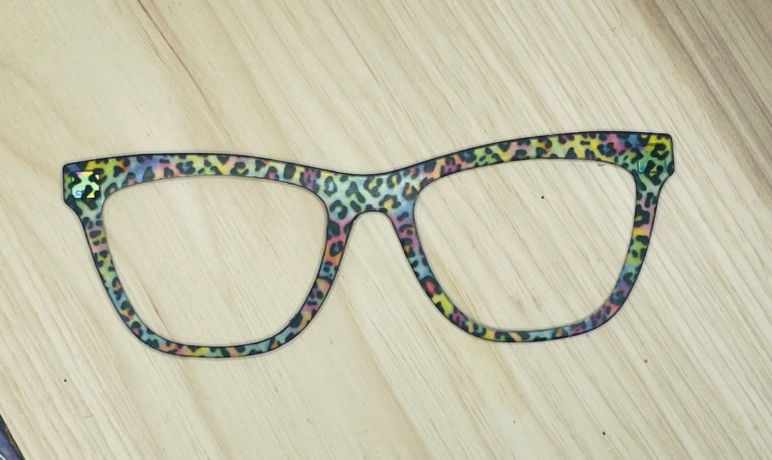 Colorful Leopard Translucent Acrylic Topper - Etsy