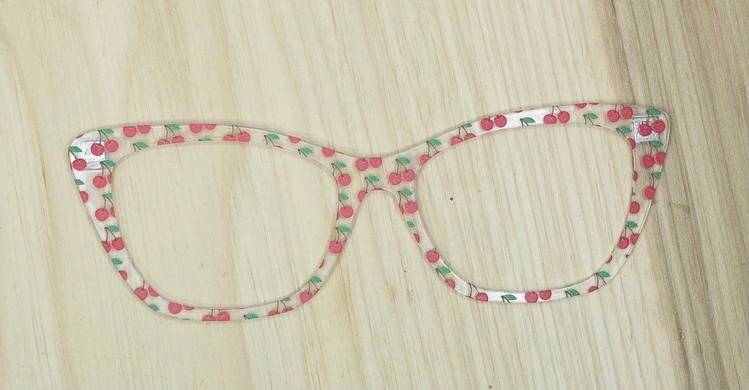 Cherries Translucent Acrylic Topper for Interchangable Magnetic Glasses ...