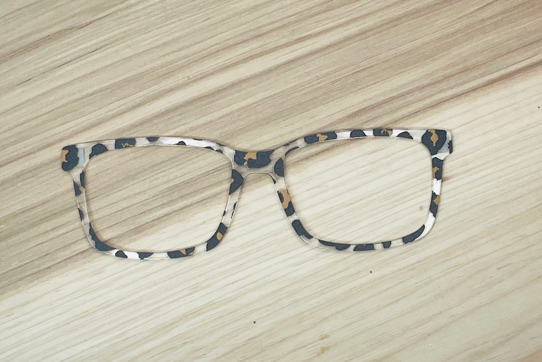 Large Leopard Spots Translucent Acrylic Eyewear Topper for ...