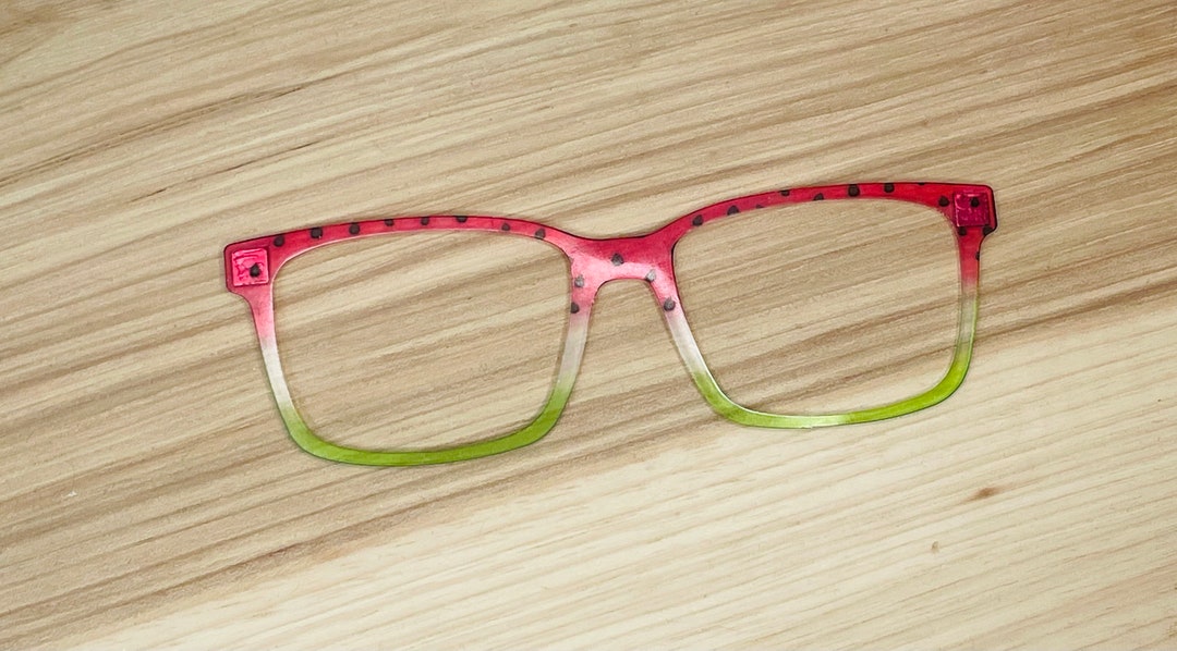 Watermelon Translucent Acrylic Eyewear Topper for Interchangable ...
