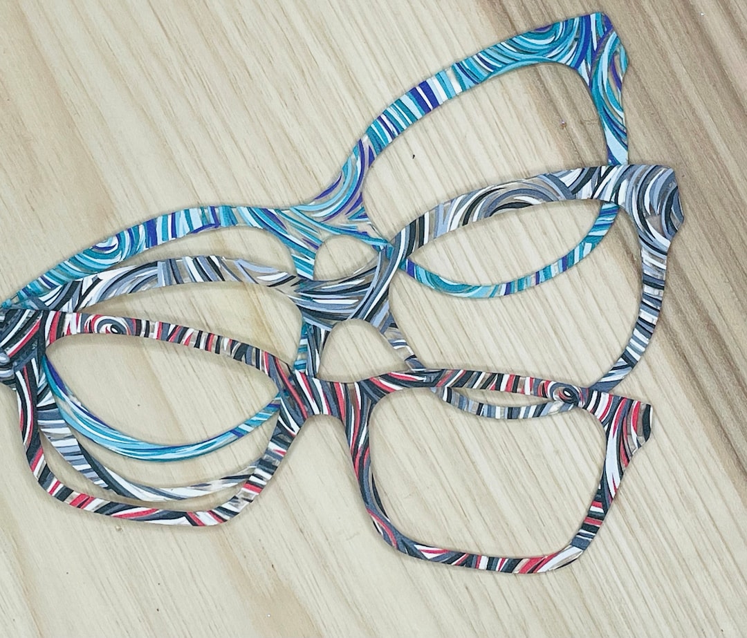 Swirl Translucent Acrylic Eyewear Topper for Interchangeable Magnetic ...