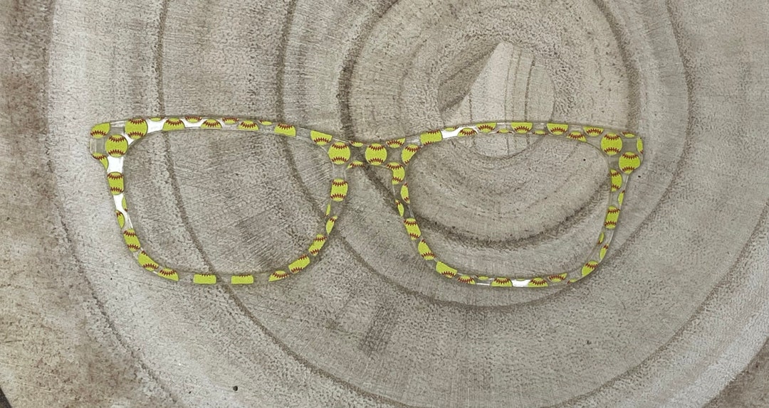 Softball Translucent Acrylic Eyewear Topper for Interchangeable ...