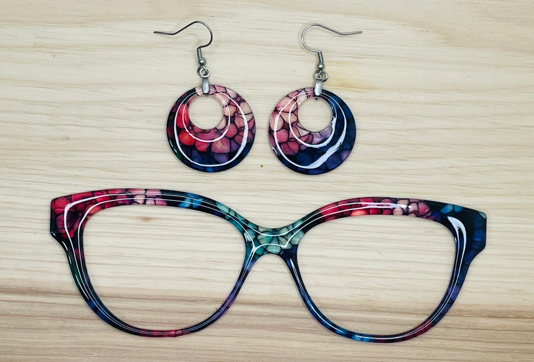 Hydrangea Acrylic Eyewear Topper for Interchangeable Magnetic Glasses ...