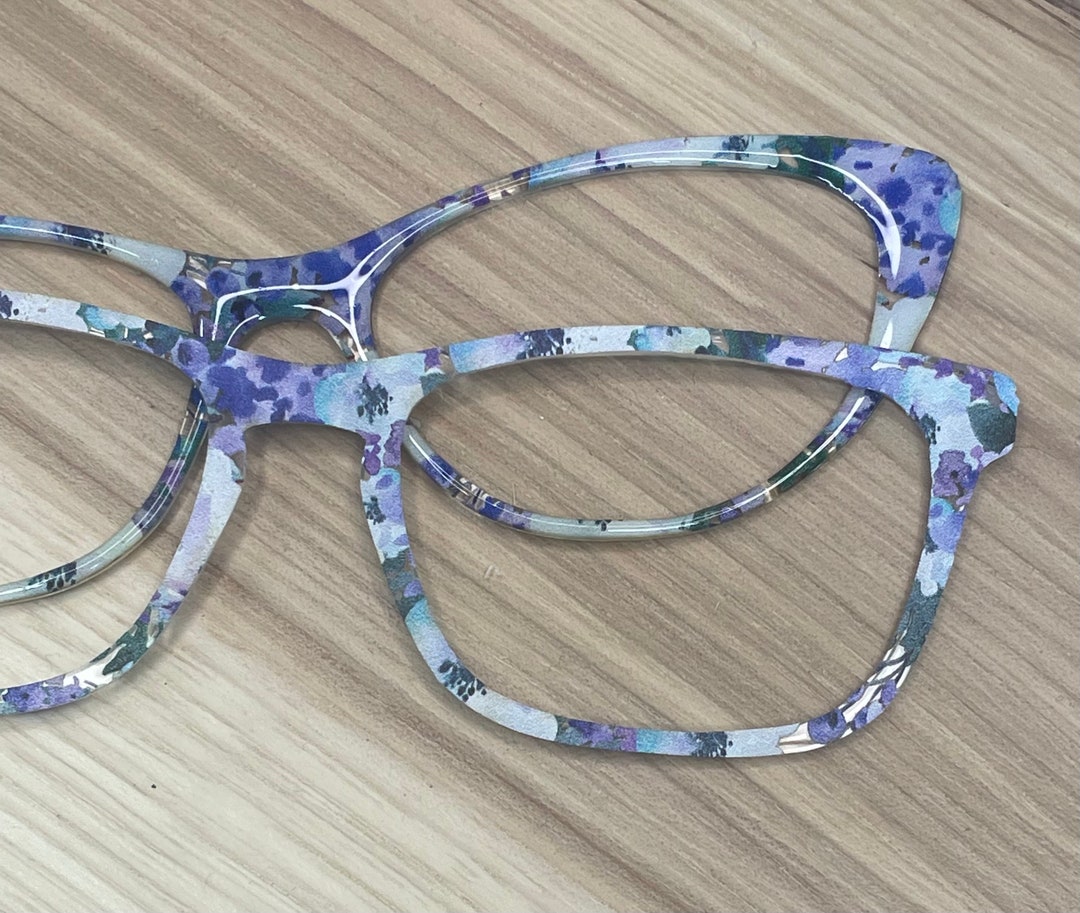 Blueberry Floral Acrylic Topper - Etsy