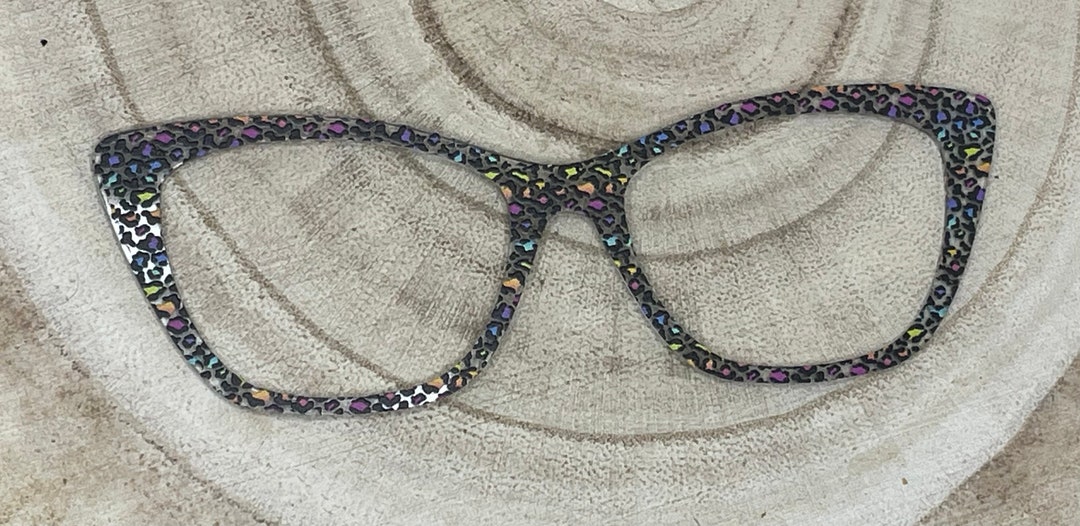 Micro Rainbow Leopard Translucent Acrylic Topper - Etsy