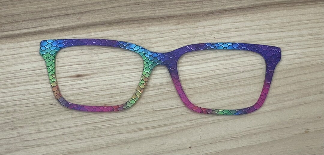 Rainbow Scales Acrylic Topper - Etsy