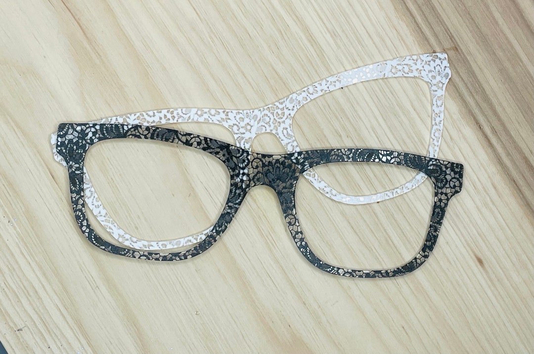 Lace Translucent Acrylic Eyewear Topper for Interchangeable Magnetic ...
