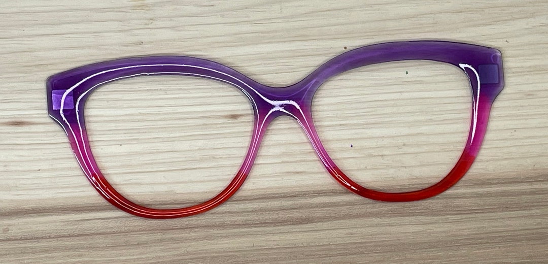 Fruit Punch Ombre Translucent Resin Eyewear Topper - Etsy
