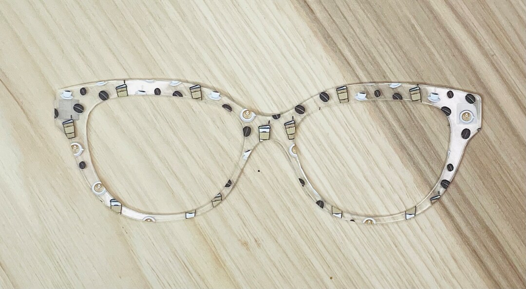 Coffee Translucent Acrylic Eyewear Topper for Interchangeable Magnetic ...
