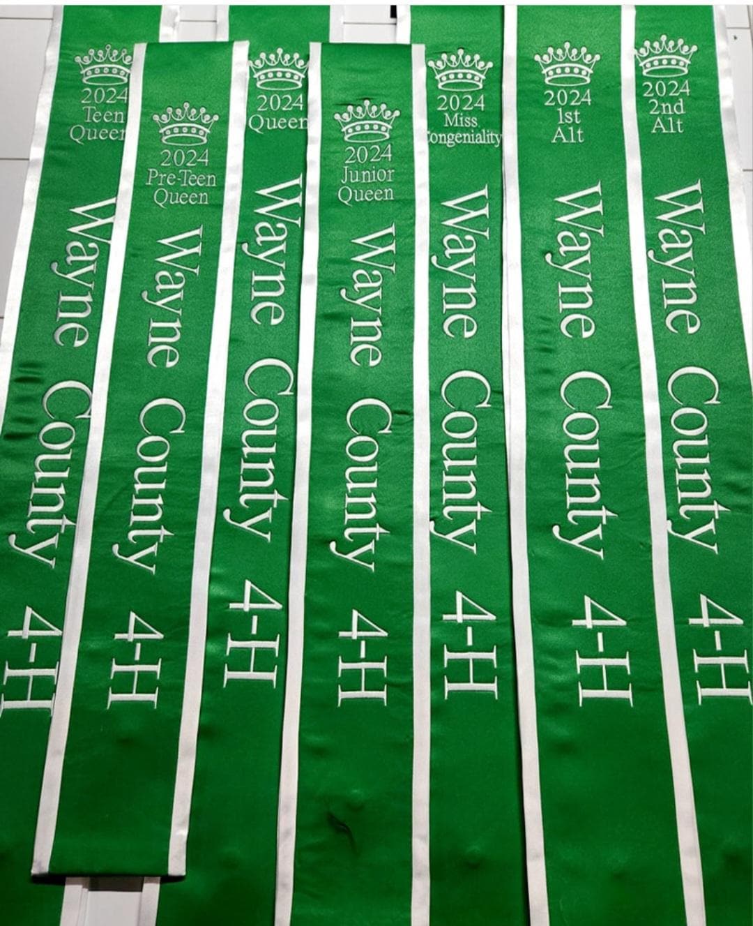 Block Font Custom Embroidered Pageant Sash - Etsy
