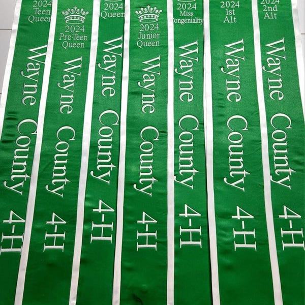 Pageant Sash Fonts - Etsy