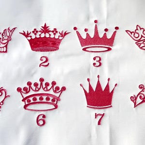 Custom Embroidered Pageant Sash With Cursive Font - Etsy