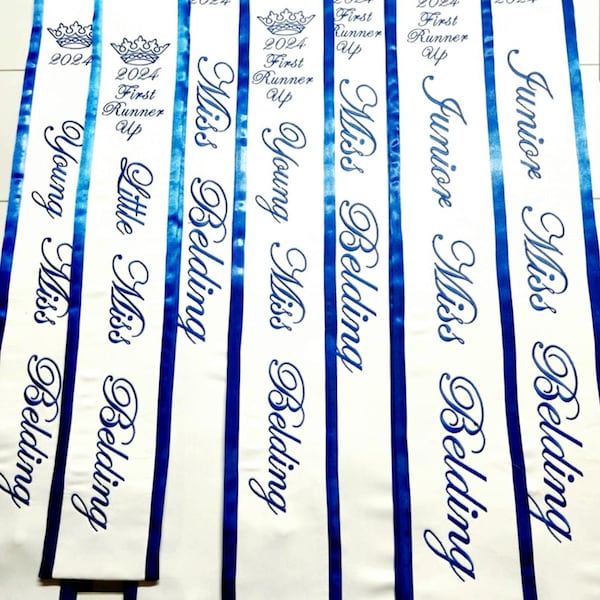 Pageant Sash Fonts - Etsy