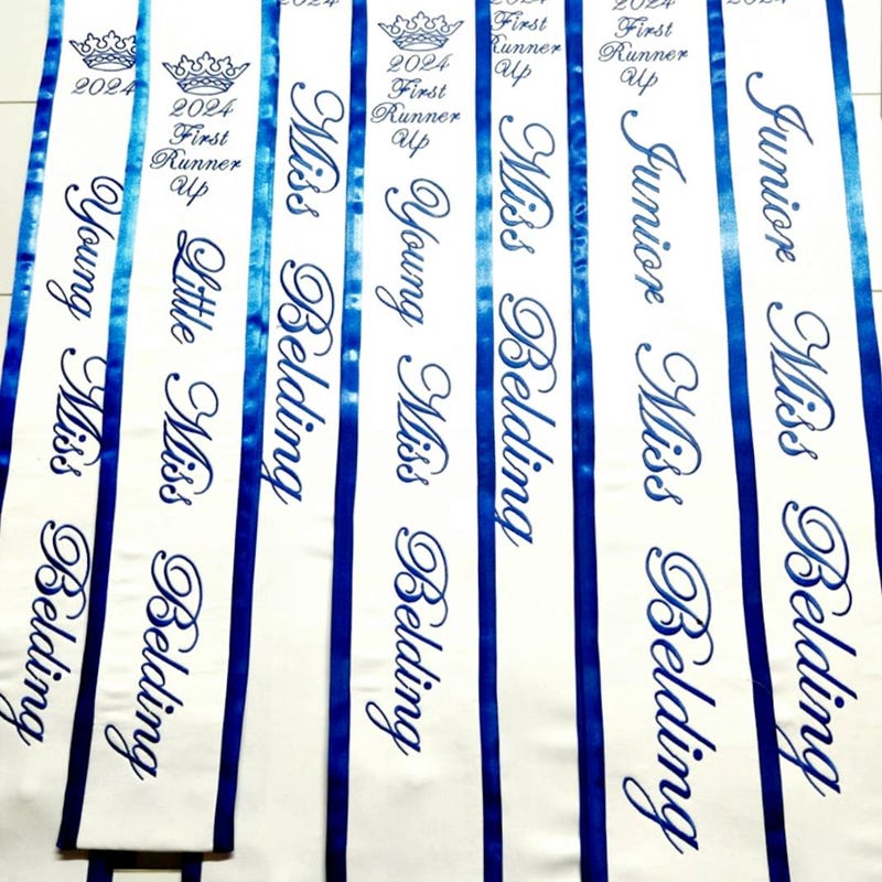 Pageant Sash Fonts - Etsy