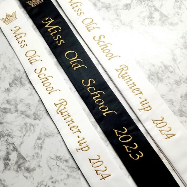 Embroidered Sash - Etsy