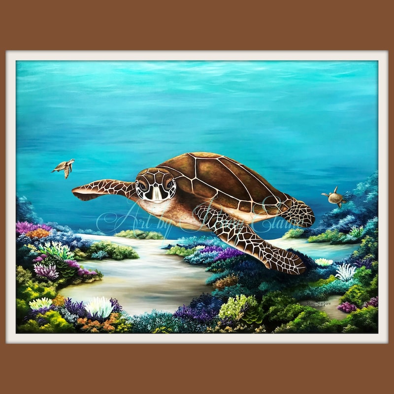 Sea Turtle Mural - Etsy