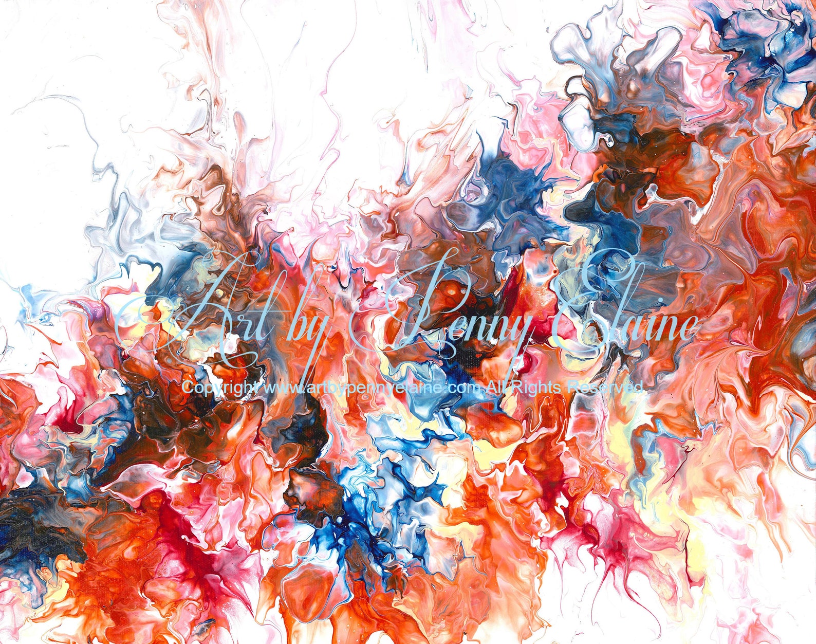 Original Fluid Art Painting, Acrylic Pour, Abstract, Liquid Art - Etsy