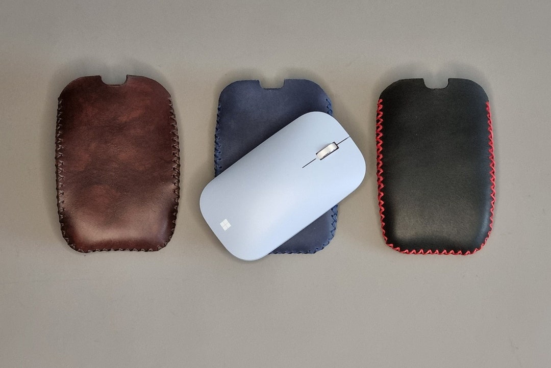 Mouse Leather Sleeve Handmade, Mouse Leather Accessory - Etsy UK