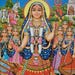 Modern Print of Hindu Gujarati Goddess Khodiyar Maa and Sisters 15inch ...