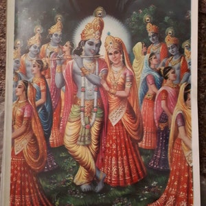 Radha Krishna Ras Leela - Etsy