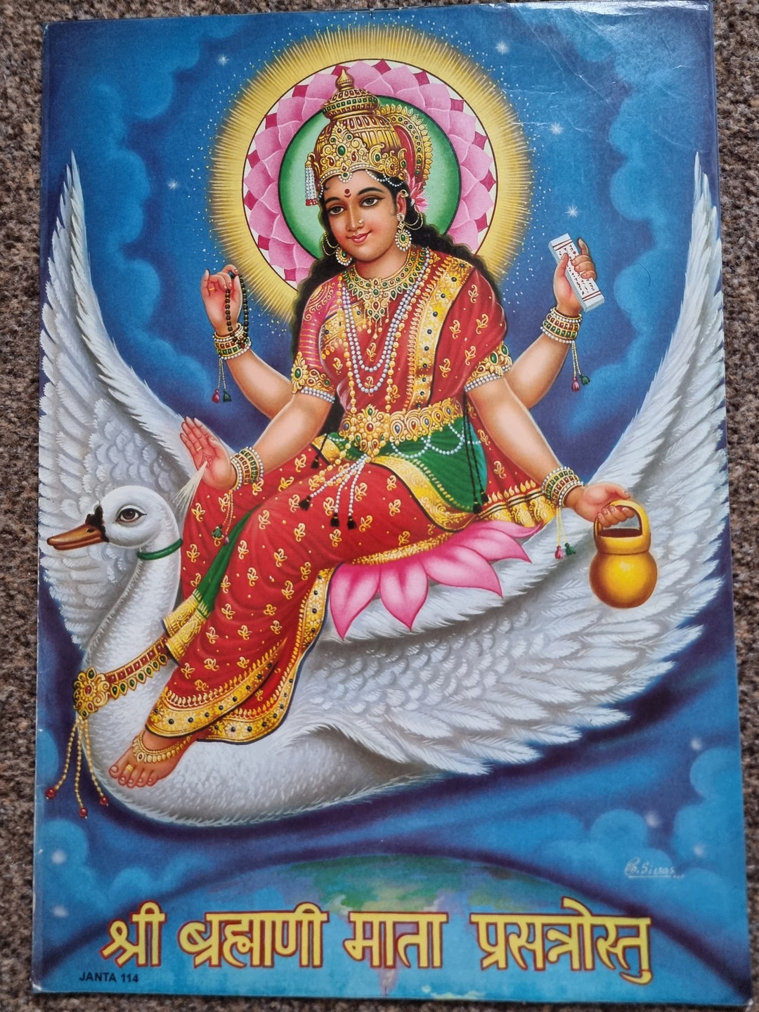 Hindu Goddess Brahmani Maa - Etsy