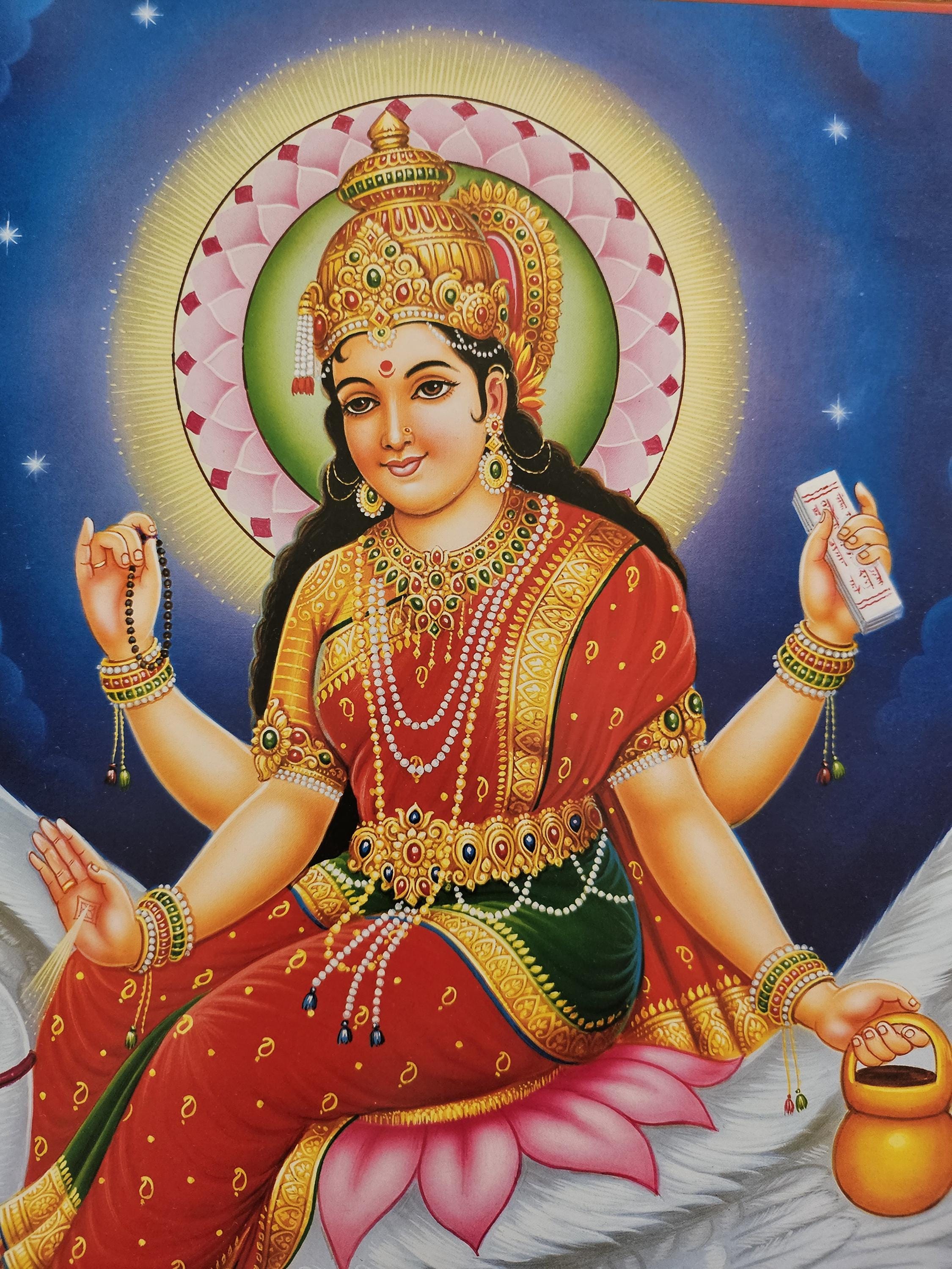 Modern Print of Hindu Goddess Brahmani Maa 15inch X 20inch Unframed by ...