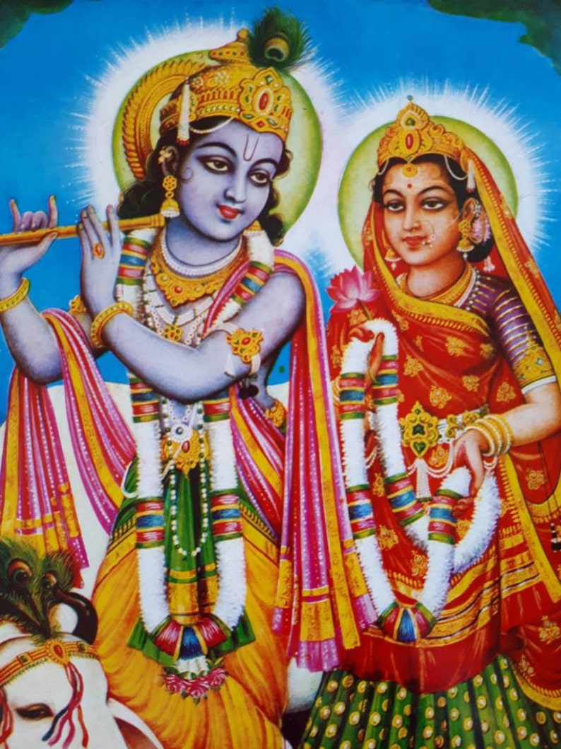 Vintage Print 10x14sharma Publication of Radhe - Etsy