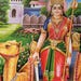 Modern Print of Hindu Gujarati Goddess Momai Maa / Dasha Maa 15inch X ...