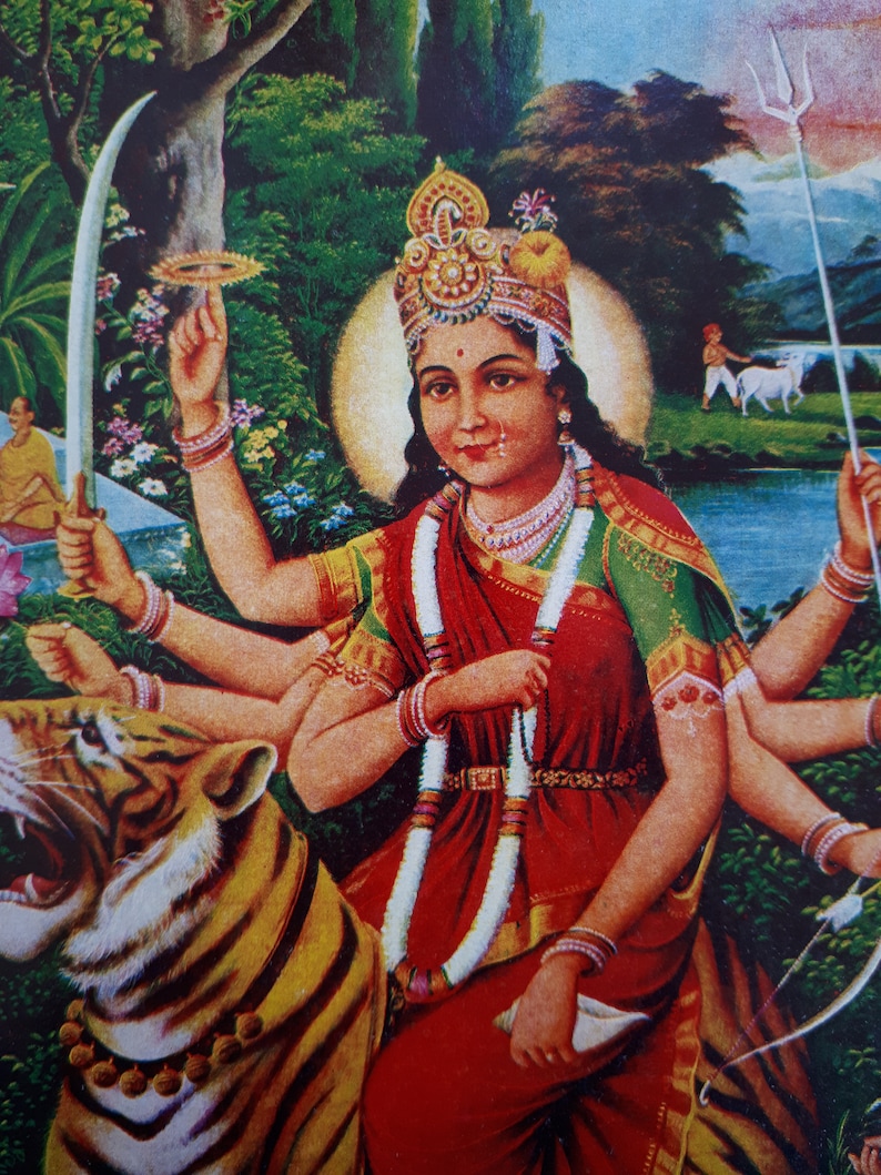 Sharma Picture Publications Amba Ji - Etsy