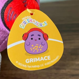 Mcdonald’s Grimace Squishmallow Happy Meal Toy - Etsy