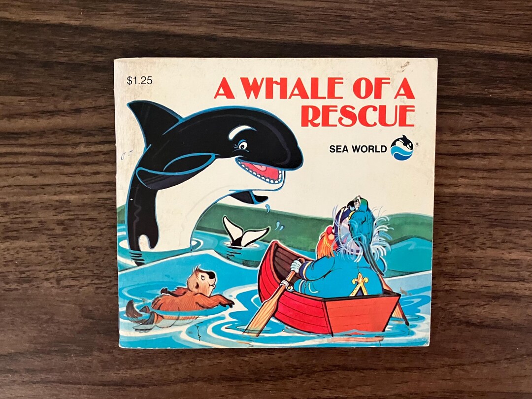 1983 “A Whale of A Rescue” Sea World Shamu Softcover Book - Etsy