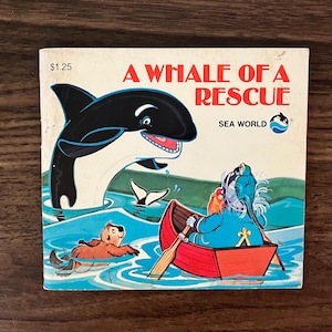 1983 “A Whale of A Rescue” Sea World Shamu Softcover Book - Etsy