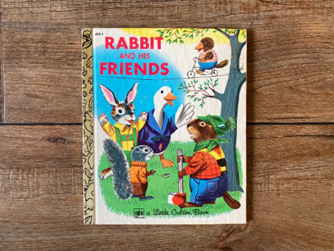 1979 "rabbit and His Friends" Vintage Little Golden Book by Richard ...