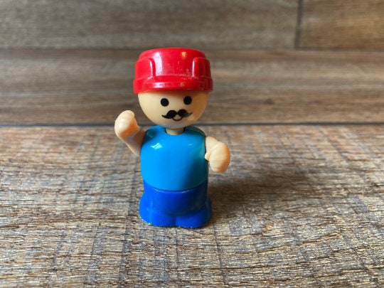 1985 Vintage Playskool L'il Playmate Construction Worker - Etsy