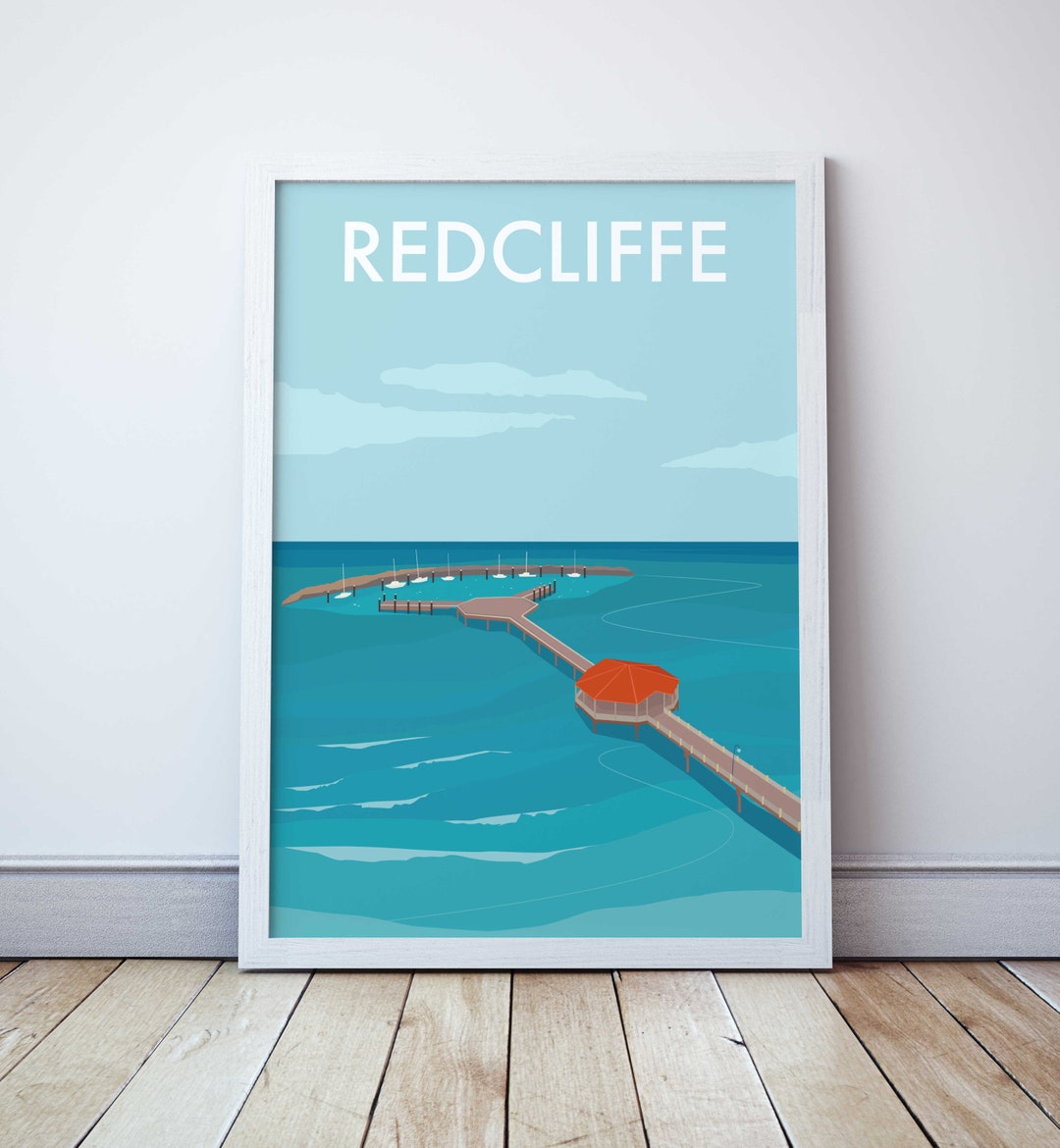 Redcliffe Jetty Brisbane Travel Print/ Poster - Etsy