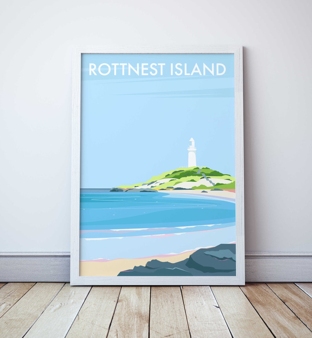 Rottnest Island Travel Print - Etsy Australia