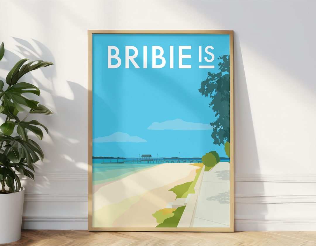 Bribie Island Wall Art Print, Bribie Island Brisbane Queensland ...
