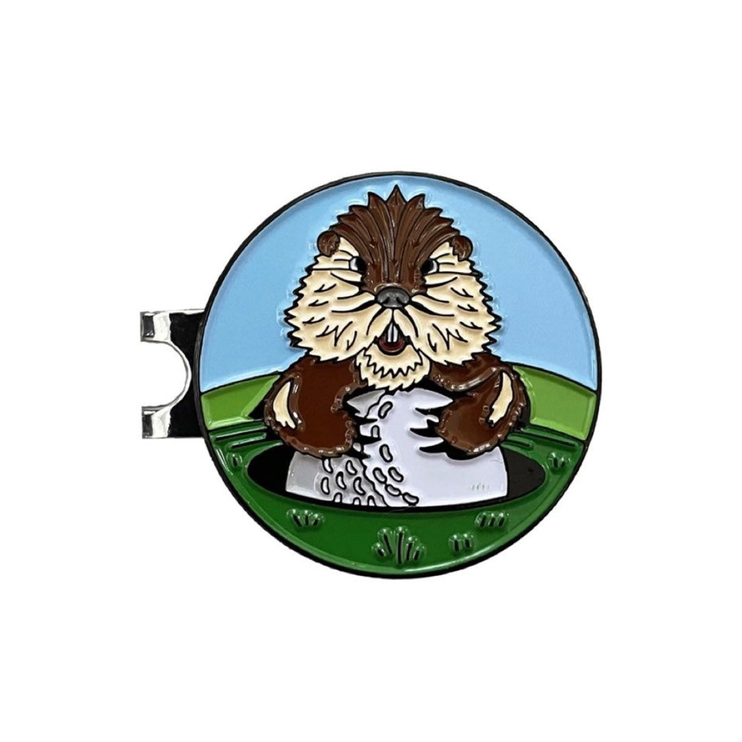Gopher Golf Hat Clip With Enamel Magnetic Ball Marker - Etsy