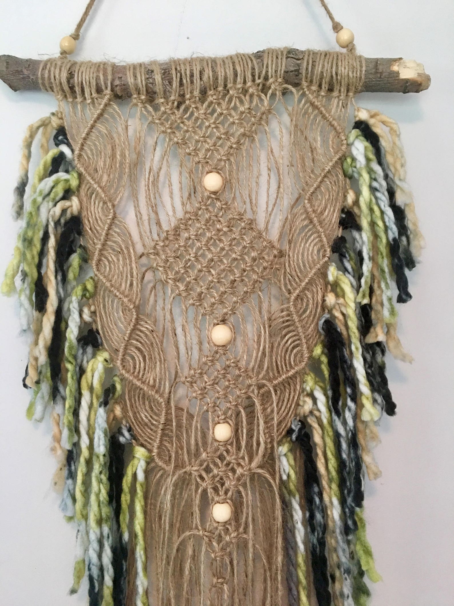 Macrame Wall Hanging Jute Macrame Boho Decor Fibre Art - Etsy Canada